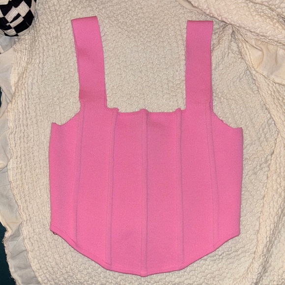 Primark | Tops | Primark Vibrant Pink Corset Top | Poshmark